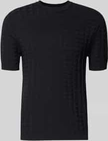 A|X Armani Exchange Strickshirt aus Viskose-Mix mit Strukturmuster