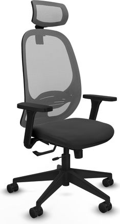 Piqueras y Crespo Cilanco Kindersitz mit 3D-Armen, h&ouml;henverstellbarer Lendenwirbelst&uuml;tze und h&ouml;henverstellbarem Kopfteil, Grau/Dunkelgrau