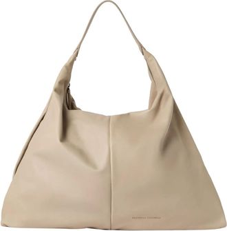 Brunello Cucinelli Brunello Cucinelli Hobo Bags - Bags Beige - Gr. unisize - in Beige - f&uuml;r Damen