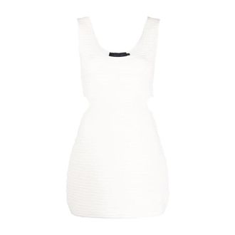 Proenza Schouler Wavy Rib-knit Tank Top - - Dresses - Damen - Wei&szlig; - L