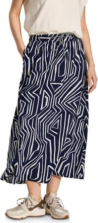 Cecil Damen B361528 Bedruckter Midi-Rock, universal Blue, Large