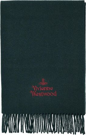 Vivienne Westwood Schal mit Logo - Gr&uuml;n