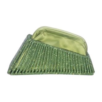 Hibourama Bags Femme, Sacs, Vert, Taille: ONE Size Saturnia Clutch