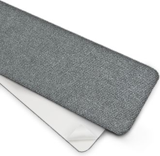 Quest Treppenstufen Matten selbstklebend 76x20 cm - Stufenmatten innen f&uuml;r Treppe - Treppenteppich rutschfest - Teppich f&uuml;r Treppenstufen - Treppenschutz & 