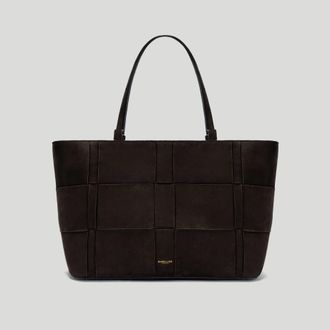 DeMellier La Florence Daim Chocolat Fonc&eacute; DeMellier