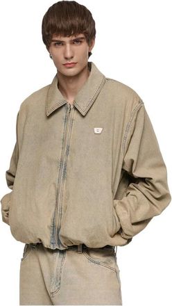 Misbhv Misbhv, Homme, Vestes, Beige, Taille: S Bomber Denim Jacket