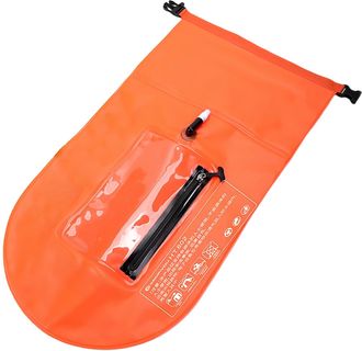 Generico Schwimmboja, offenes Wasser, Taucherboja, sicherer Schwimmer, 2-in-1, wasserdicht, 20 Liter, mit verstellbarem G&uuml;rtel und transparenter Tasche, f&uuml;r Tr