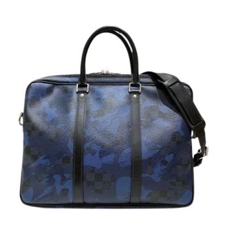 Louis Vuitton Pre-owned Porte Documents Voyage Damier Cobalt Sac dAffaires - Homme - Pre-owned - Bleu - Taille: ONE Size