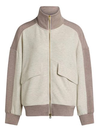 Varley Zweifarbige Garcia Sweatshirtjacke - Nude