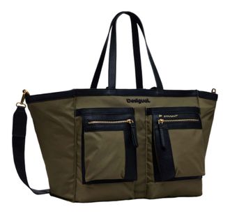 Desigual Womens Accessories Nylon Shopping Bag, Green