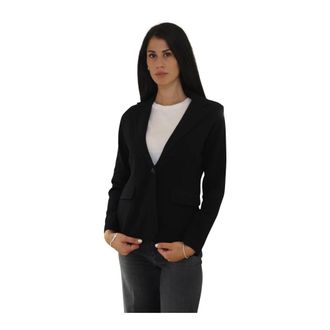 Ralph Lauren Schwarzer Strickblazer - XS- BLK - - Jackets - Damen - Schwarzk - S