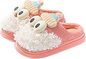 Generic Pantoufles de No&euml;l pelucheuses pour homme et femme - Chaussons dint&eacute;rieur et dext&eacute;rieur en peluche - Chauds et respirants - L&eacute;gers et d&eacute;contract&eacute;s, ro