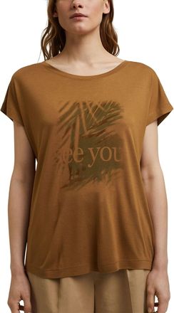 Esprit Damen 061EO1K302 T-Shirt, 255/BARK, XXL