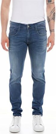 Replay Herren Jeans Anbass Slim-Fit mit Power Stretch, Bleu Moyen 009-3 (Blau), 30W / 32L