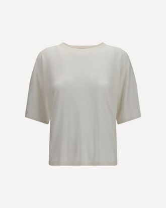 Brunello Cucinelli Short-sleeve cashmere and silk Sweater Female S