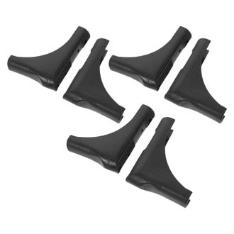 Holibanna Housoutil 6 St&uuml;ck rutschfeste Fu&szlig;kappen aus Wetterfestem Material Beinschutz und Bodenschutzkappen f&uuml;r W&auml;schest&auml;nder und Klappst&uuml;hle Universelle Passf