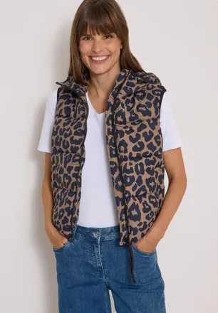 Cecil Steppweste CECIL, Damen, Gr. XXL (46), braun (creamy mocha), Stoff, Obermaterial: 100% Polyester. Futter: 100% Polyester. F&uuml;llung: 100% Polyester, nor