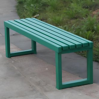 Generic Gartenbank Metall, Parkbank, Wetterfeste Außenbänke, Terrassenbank Mit Metallrahmen, Für Garten, Rasen, Terrasse, Veranda, Park, Hof