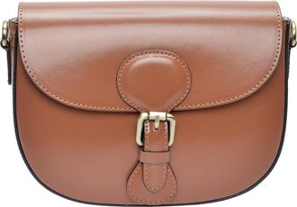 Isabella Rhea Braun Rindsledertasche