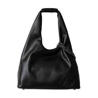 Plein Sport Schwarze Kunstleder Hobo Tasche Annie - - Sport - Damen - Schwarzk - ONE SIZE