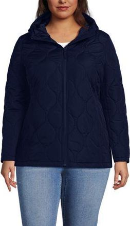 Lands End Isolierte Steppjacke FeatherFree, Damen, Gr&ouml;&szlig;e:52-54 plus, Blau, Polyester, by Lands End