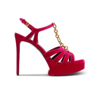 Balmain Sync Plateau-Sandalen - - Shoes - Damen - Rosa - 39 EU