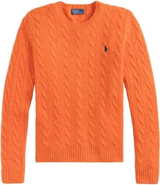 Ralph Lauren Femme, Pulls, Orange, Taille: 40 FR Pull &agrave; manches longues