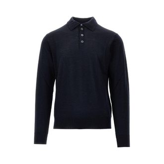 Emporio Armani Fine knit polo sweater Man XXL