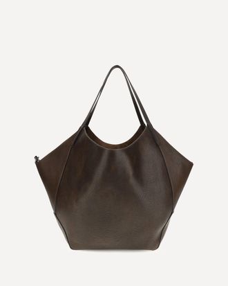 Brunello Cucinelli Leather Shopping Bag with monili detail Female UNI