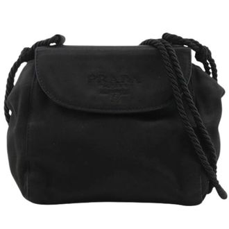 Prada Pre-owned Satin Shoulder Bag - - Pre-owned - Damen - Schwarzk - ONE SIZE
