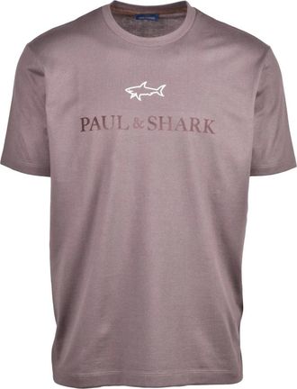 Paul & Shark Homme, Tops, Brun, Taille: 2XL T-shirt en coton