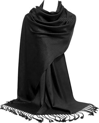 GFM &Eacute;charpe enveloppante style pashmina - Toutes saisons - Tissage serg&eacute; doux - B9, L