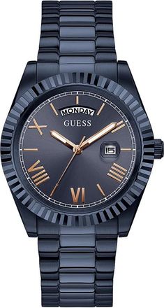 Guess Connoisseur Uhr - - Accessories - Herren - Blau - ONE SIZE