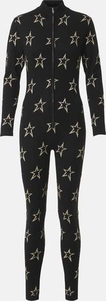 Perfect Moment Ski-Overall Floro aus einem Wollgemisch