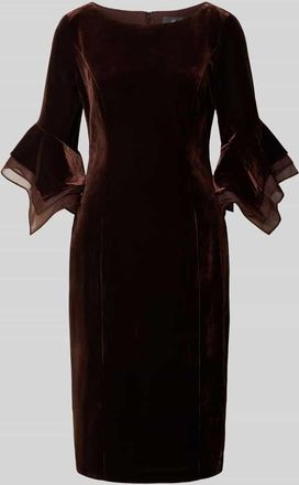 Adrianna Papell Abendkleid aus Samt mit Rundhalsausschnitt