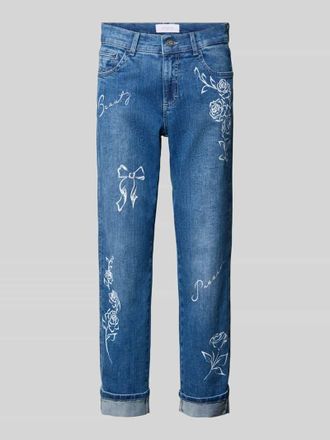 Angels Jeans mit Umschlag und Motiv-Print Modell Darlene Beauty