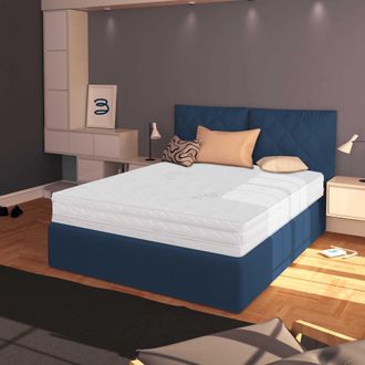 Baldiflex Doppelbettmatratze 180 x 200 cm, Easy Silver H&ouml;he 20 cm, Bezug aus Silber Safe, antibakteriell, orthop&auml;disch, formbest&auml;ndig