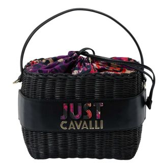 Just Cavalli Geflochtene Logo-Eimer-Tasche - - Bags - Damen - Schwarzk - ONE SIZE