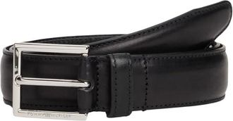 Tommy Hilfiger Ceinture Homme Hudson 3,0 cm Cuir, Noir (Black), 105 cm