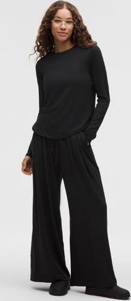 lululemon Pantalon BeCalm tr&egrave;s large &agrave; pinces taille haute pour Femmes - Taille 2XS