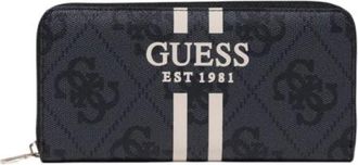 Guess Femme, Accessoires, Noir, Taille: ONE Size Zip Wallet