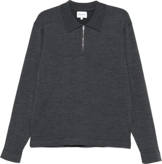 Norse Projects polo à col zippé - Gris