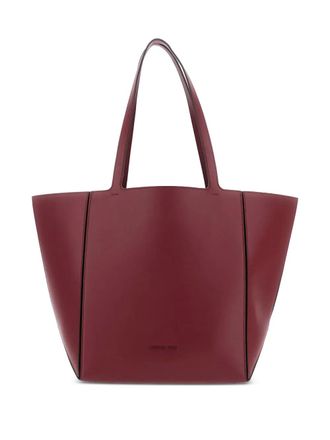 Michael Michael Kors grand sac cabas Jordi en cuir - Rouge