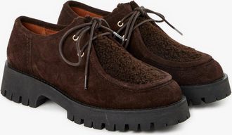 Saison 1865 Derbies Bella textur&eacute;es en cuir