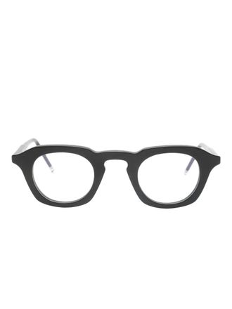 Thom Browne lunettes de vue &agrave; monture ronde - Noir