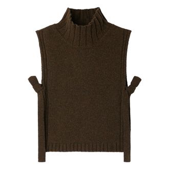 SOEUR Pull Sans Manches Or Laine Vierge Soeur