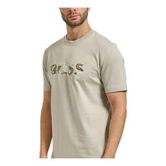 HUGO BOSS Homme, Tops, Gris, Taille: L T-shirt Orange Line