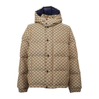 Gucci GG Canvas Daunenjacke - - Jackets - Herren - Beige - M