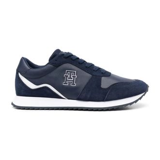 Tommy Hilfiger Leather Sneakers - - Shoes - Herren - Blau - 41 EU