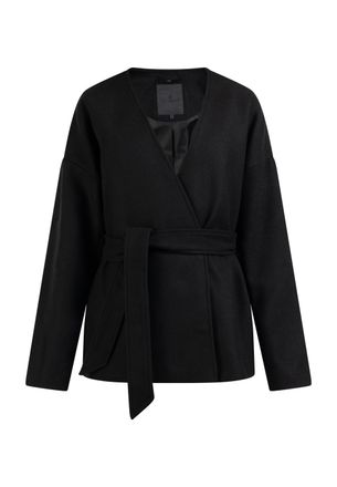 Dreimaster Dreimaster &Uuml;bergangsjacke aus Wollgemisch Damen schwarz